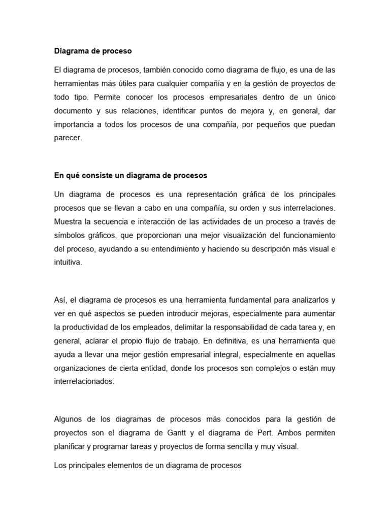 Tipos de Diagramas de Procesos | PDF | Informática