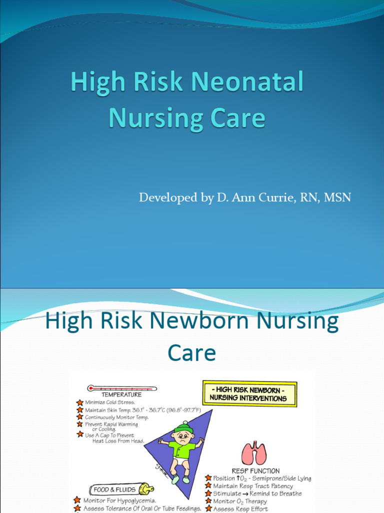 High Risk Neonatal Nursing Care | Download Free PDF | Maternal Health ...