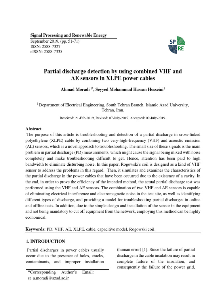 Partial Discharge Detection By Using Com Pdf Inductor Transformer