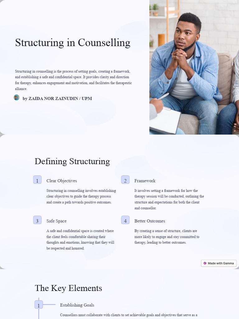 Structuring in Counselling | PDF | Psychotherapy | Counseling Psychology