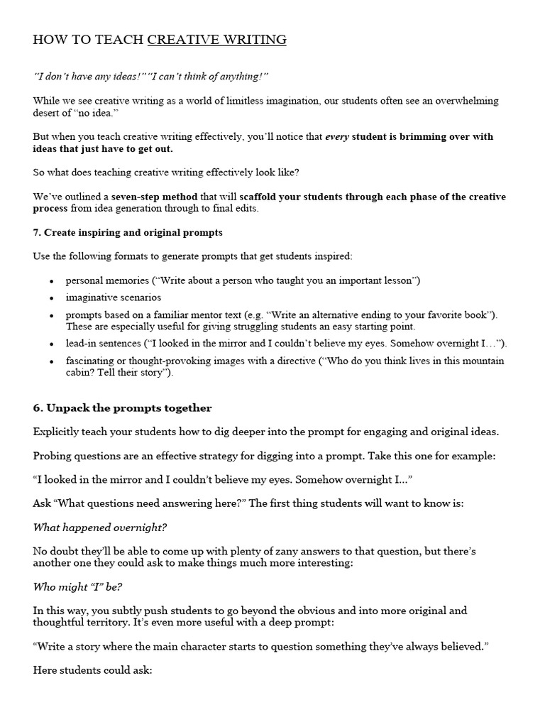 Teaching Creative Writing | PDF | Creative Nonfiction | Poetry