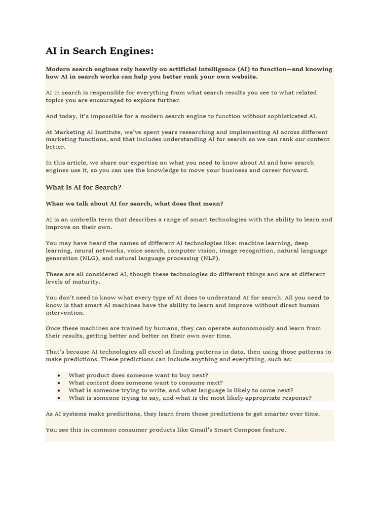 Searcheng | PDF | Search Engine Optimization | Artificial Intelligence