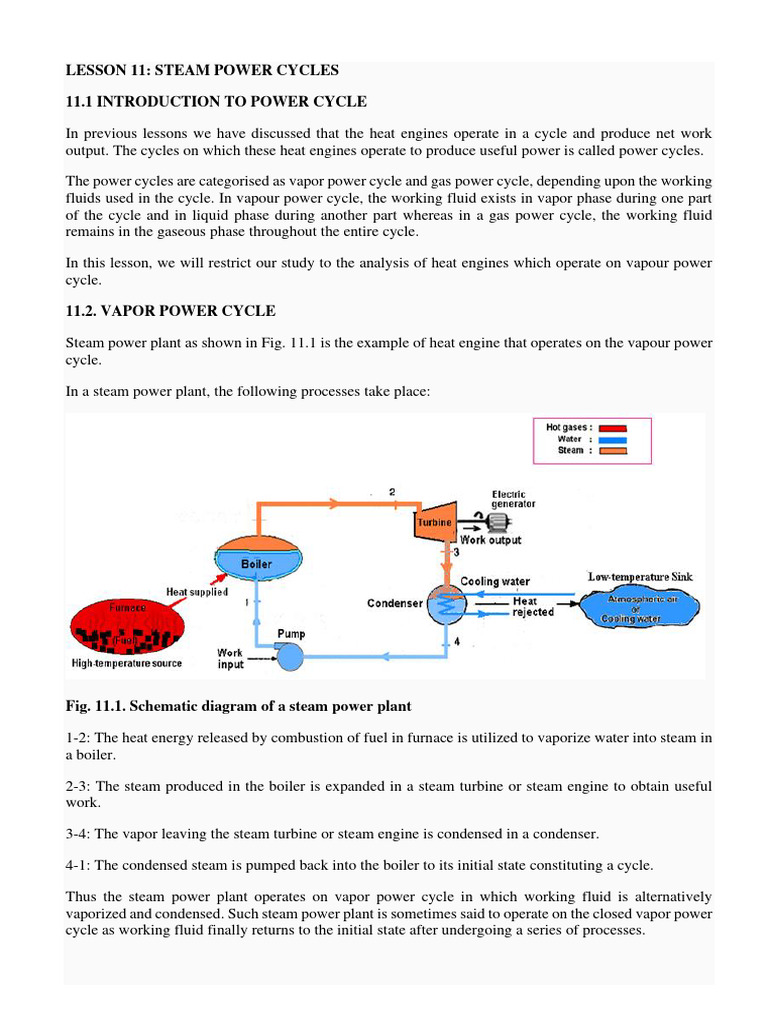 Understanding Vapor Power Cycles | PDF | Steam | Steam Engine