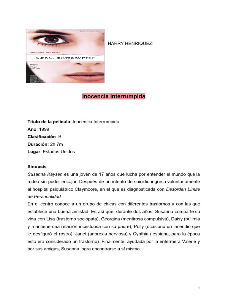 Inociencia Interrumpida | PDF | Bulimia nerviosa | Causas de la muerte