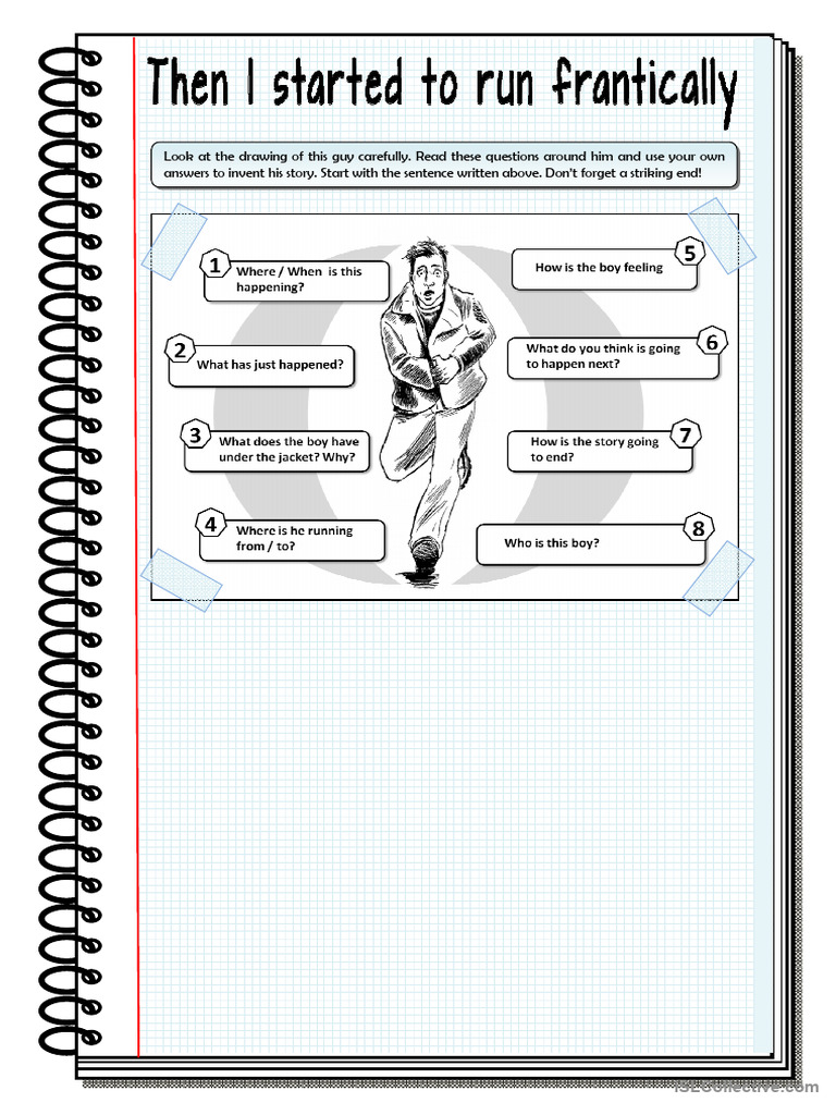 I Started To Run Frantically - Narrative Writing | PDF