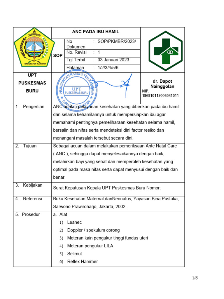 Anc Pada Ibu Hamil | PDF