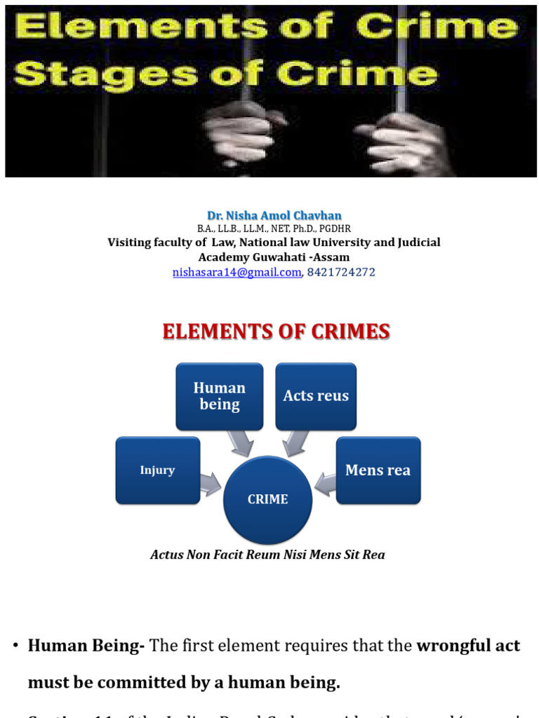 Elements and Stages of Crime | PDF | Mens Rea | Theft