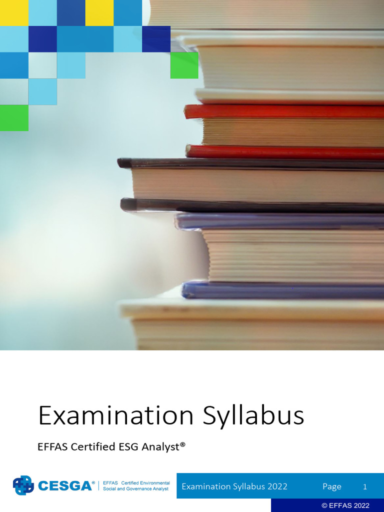CESGA 3.1 Examination Syllabus | PDF | Valuation (Finance) | Financial ...
