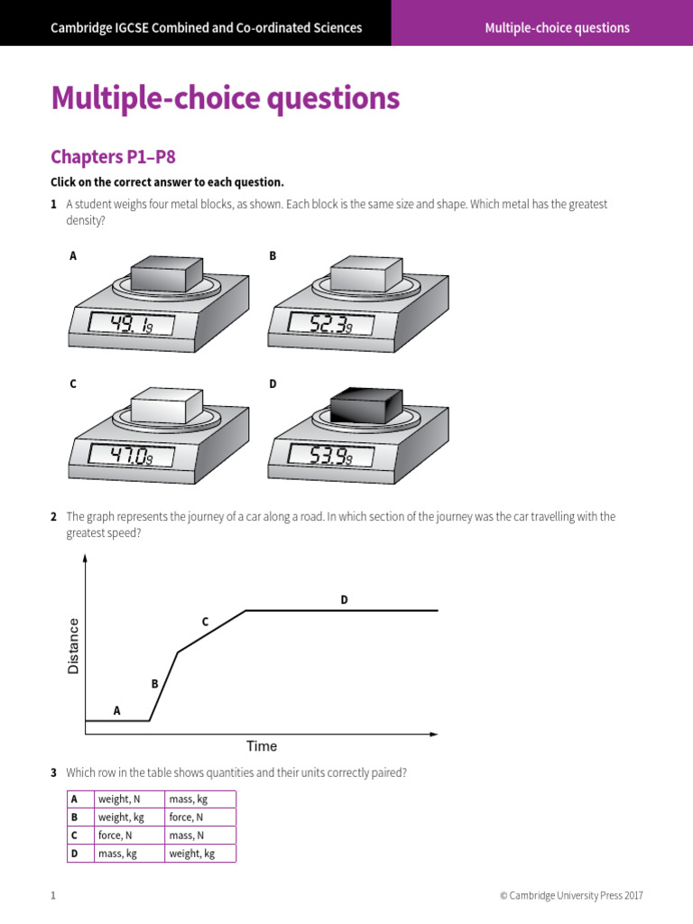 (GR) Multiple Choice Quiz Questions - Physics | PDF | Gases | Waves