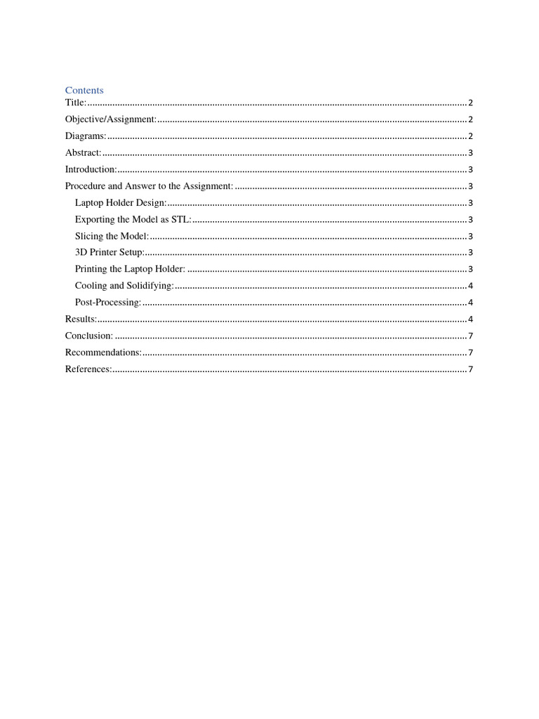 Additive Manufacturing Lab Manual | PDF | 3 D Printing | 3 D Computer ...