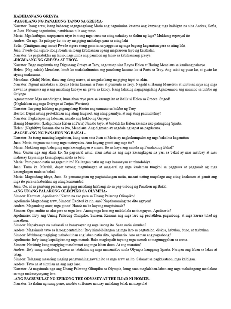 Kabihasnang Gresya | PDF