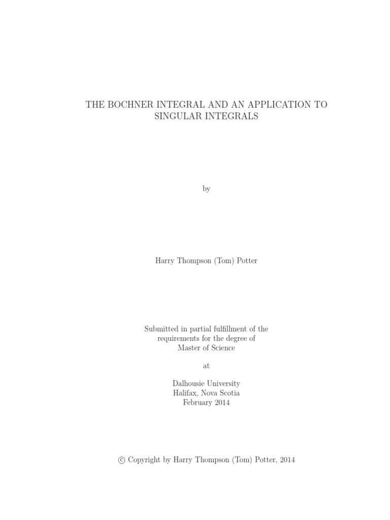 Potter Harry Bochner | PDF | Function (Mathematics) | Mathematical Objects
