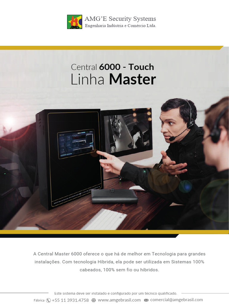 Central Master 6000: Sistema de Segurança Avançado | PDF | Roteador ...