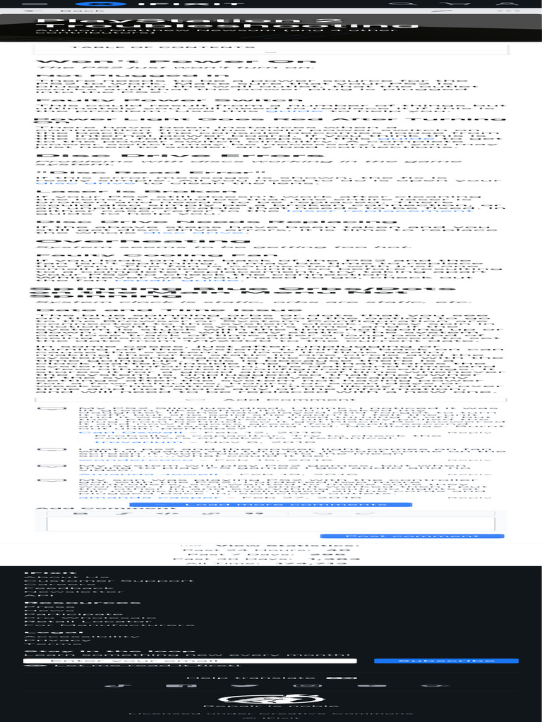 PlayStation 2 Troubleshooting - Ifixit | PDF | Troubleshooting | Video ...