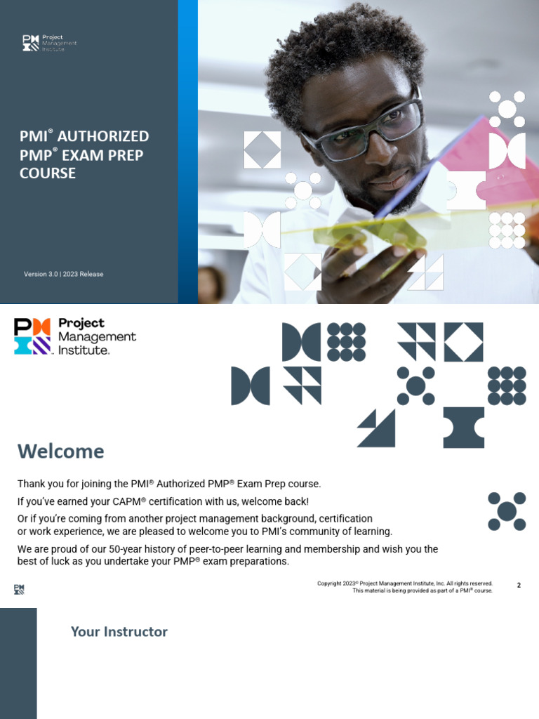 Lesson 0 - Intro - PMP Auth Exam Prep - V3 - JAN 2023 | PDF | Project ...