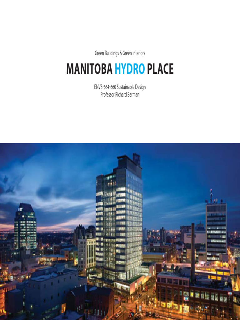 Manitoba Hydro Place: A Sustainable Model | PDF | Nature | Natural ...