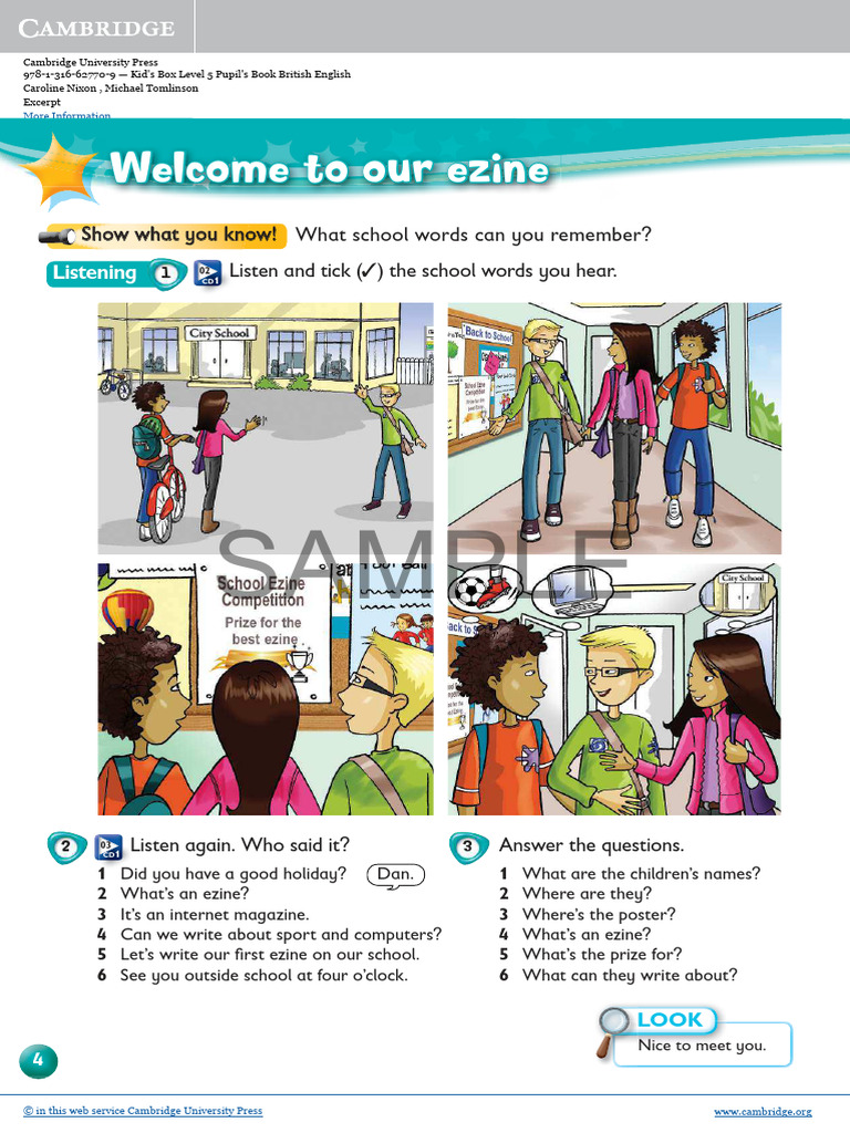 Kids Box Level 5 Sample | PDF