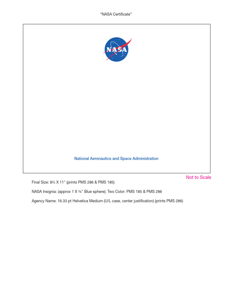 NASA Certificate | PDF