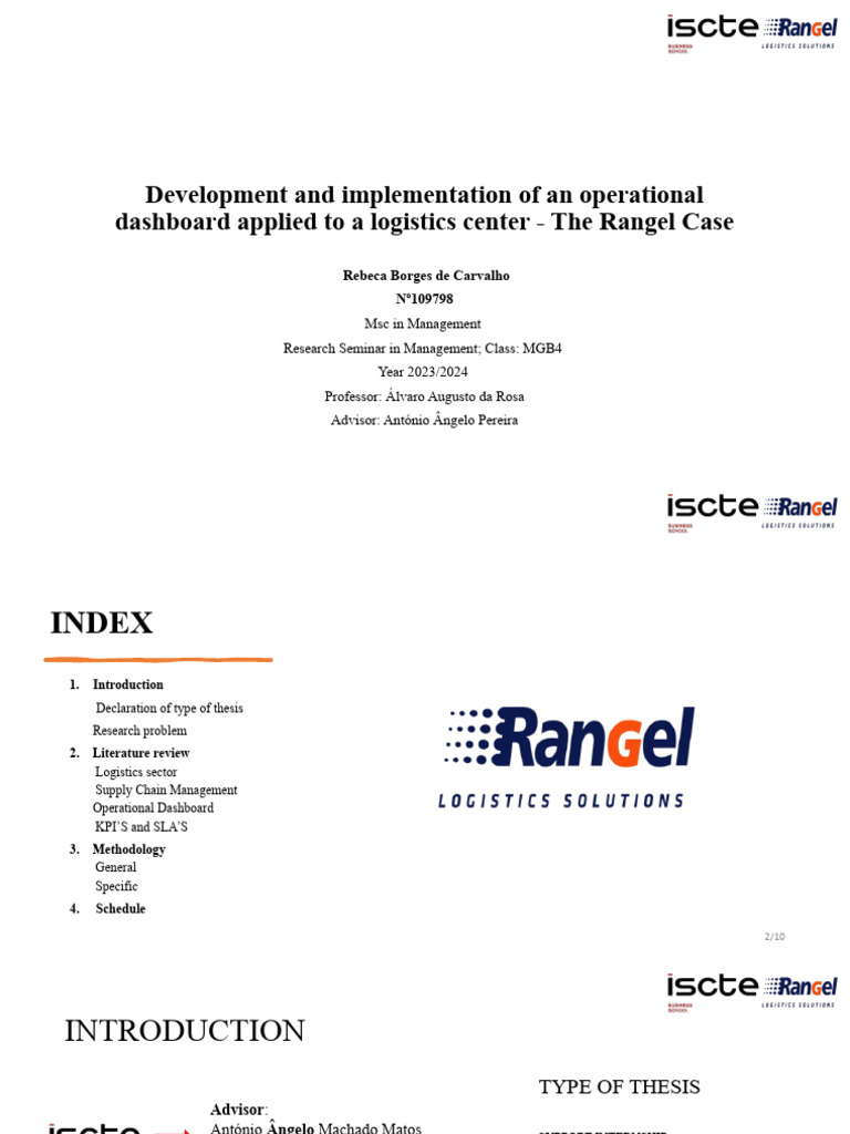 Development and Implementation of An Operational Dashboard Applied To A Logistics Center - The ...