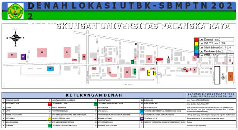 Denah Utbk 2022 | PDF