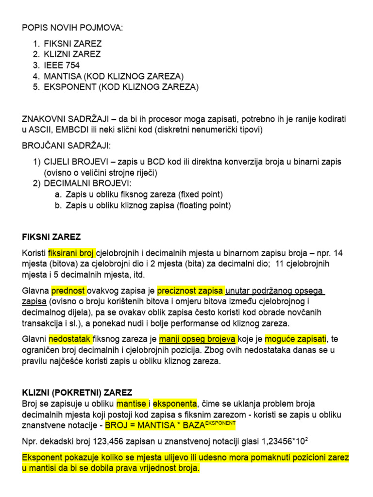 Fiksni Zarez: Eksponent 2 | PDF