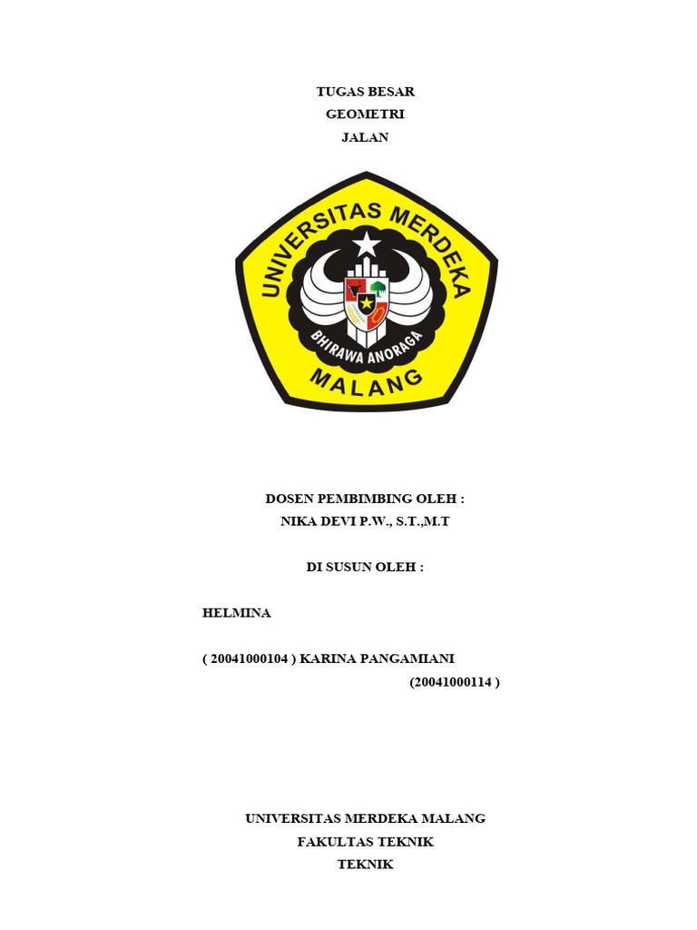 Perencanaan Geometrik Jalan Raya | PDF