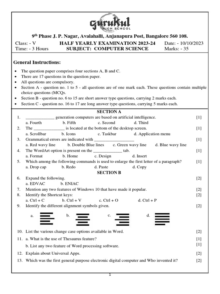 5 Computer Science HYE | PDF | System Software | Computer Science