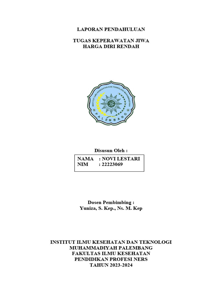 LP 1. Harga Diri Rendah | PDF