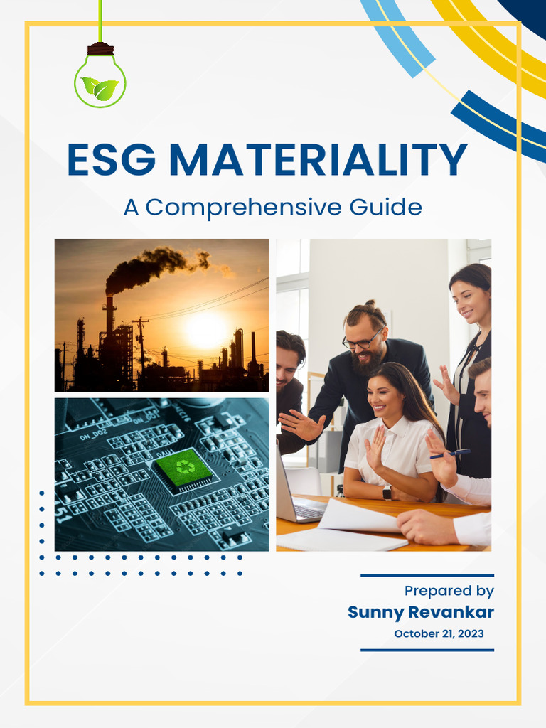 ESG Materiality by Sunny Revankar 1697812492 | PDF | Performance Indicator | Sustainability