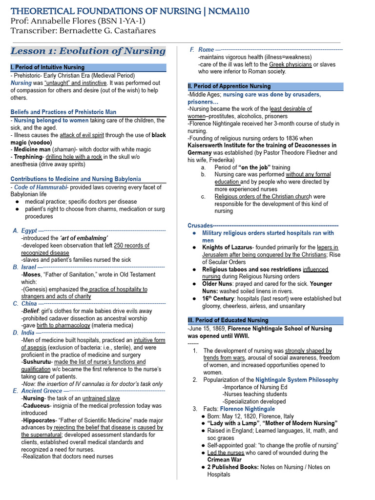 Nursing Theories | PDF | Theory | Nursing