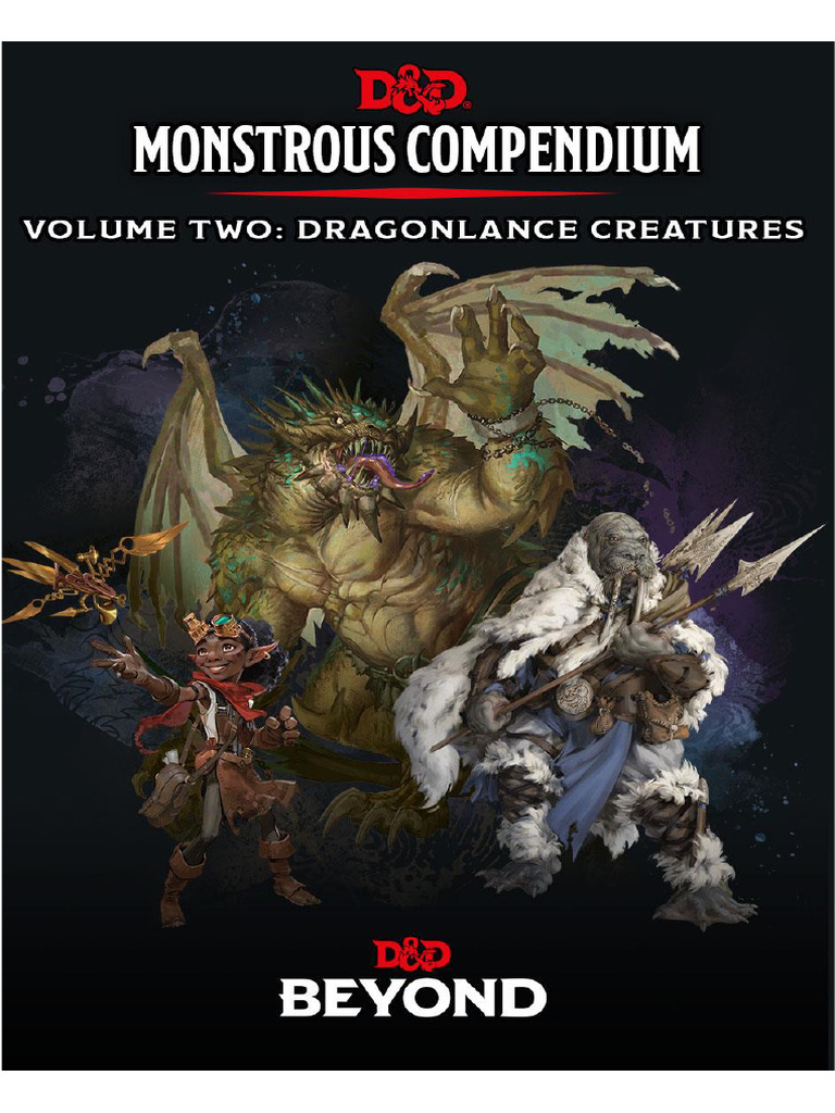 Monstrous Compendium Vol. 2 - Dragonlance Creatures | PDF | Dragonlance ...