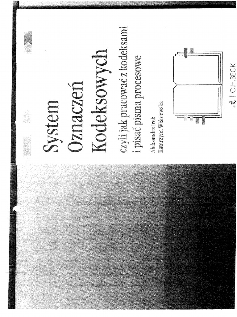 System Oznaczeń Kodeksowych Czyli Jak Pracować Z Kodeksami I Pisać ...