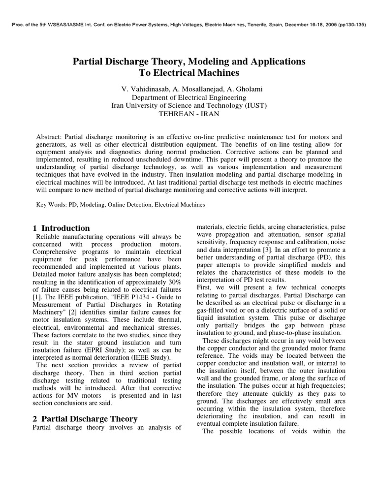 Partial Discharge Theory Modeling and Ap | PDF | Insulator (Electricity ... Partial Discharge Theory Modeling and Ap | PDF | Insulator (Electricity ...