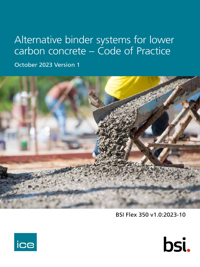 Alternative Binder Systems For Lower Carbon Concrete Code of Practice ...