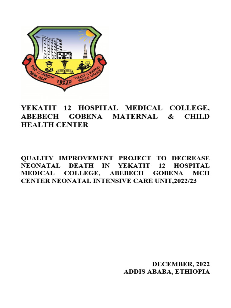 NICU QI Project To Decrease Neonatal Death2015 | Download Free PDF ...