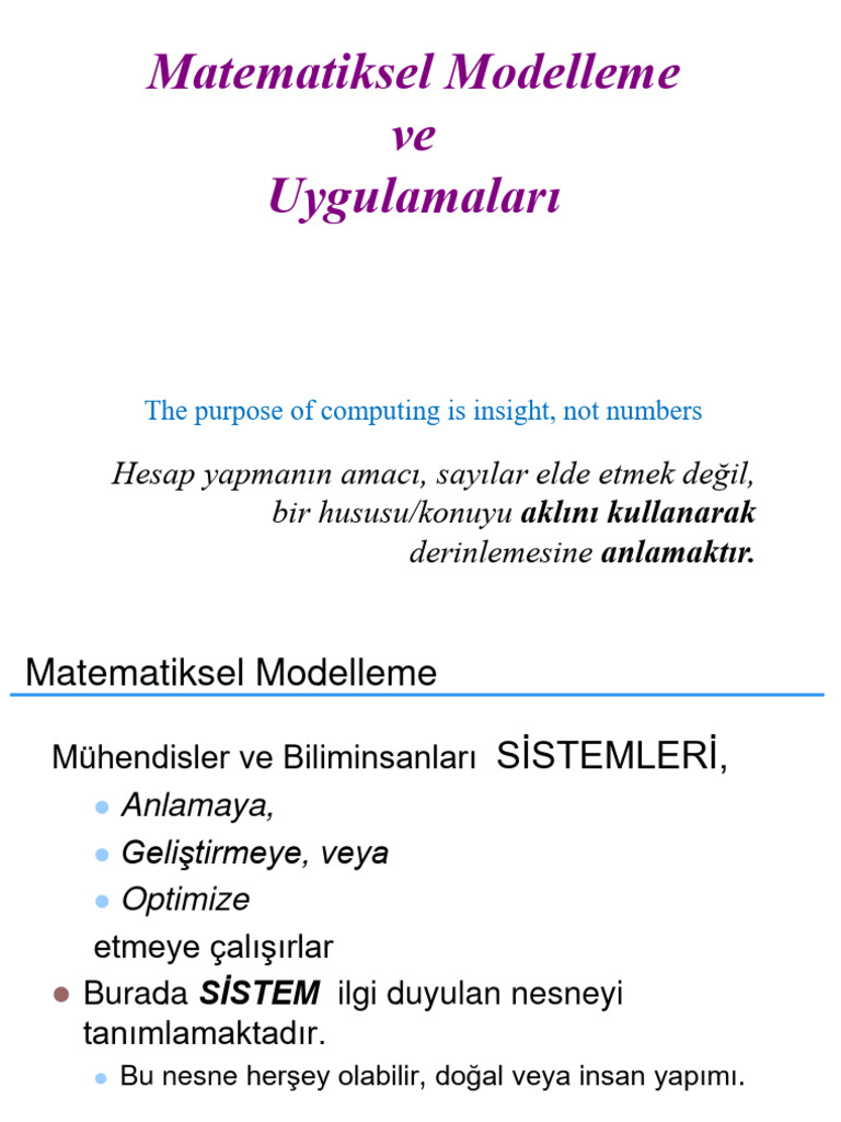 D1 Math Modelleme | PDF