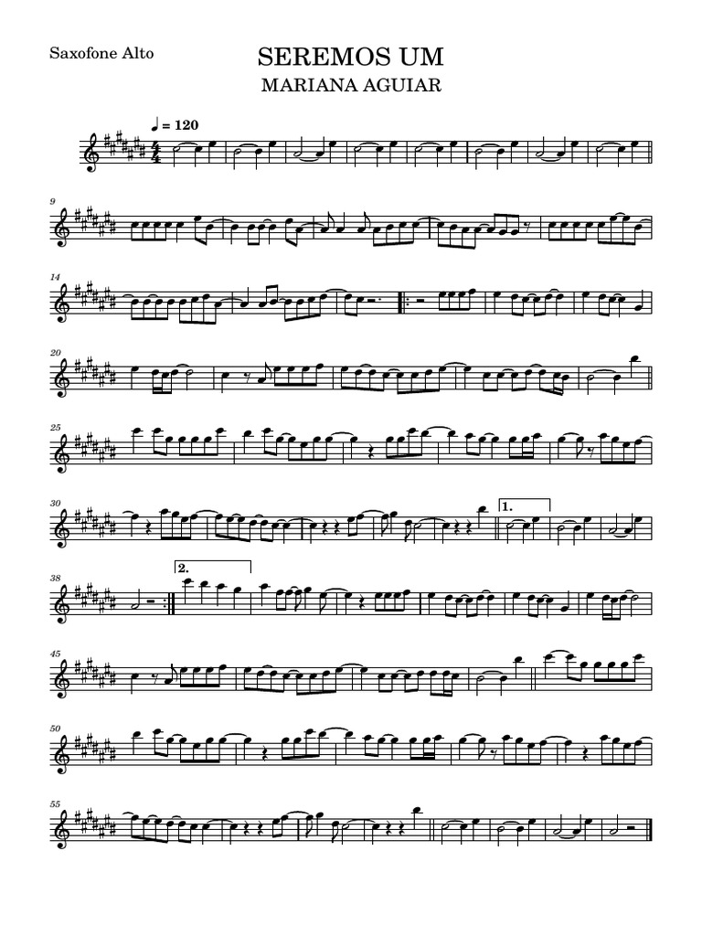 Saxophone Sheet Music | PDF