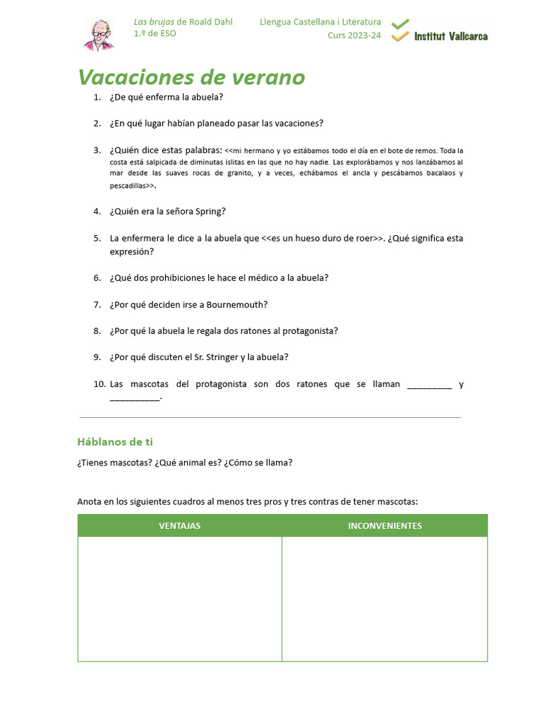 Copia de Cap. Vacaciones de Verano Sol | PDF