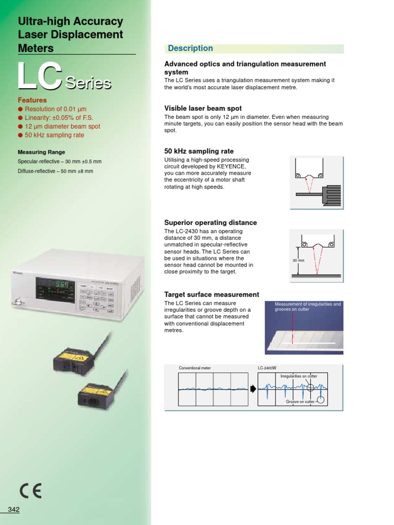 LC 2100 Specsheet | PDF | Laser | Sensor