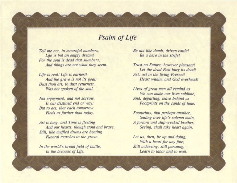 Psalm of Life | PDF