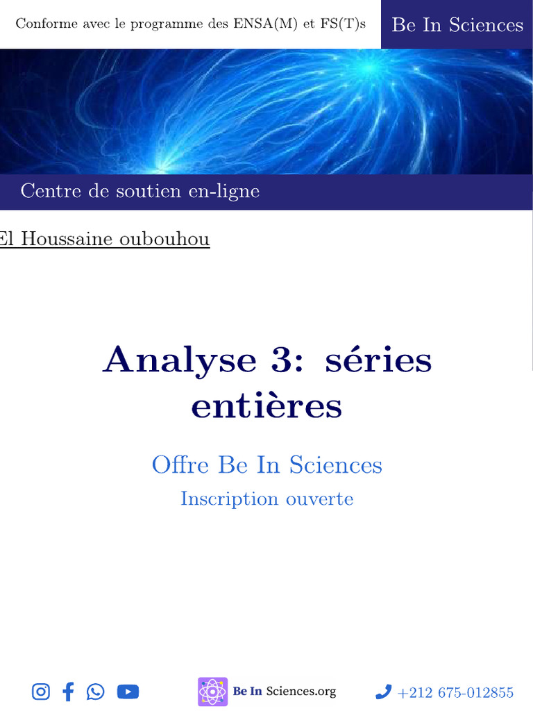 TD 3 Analyse 3 séries entières | PDF