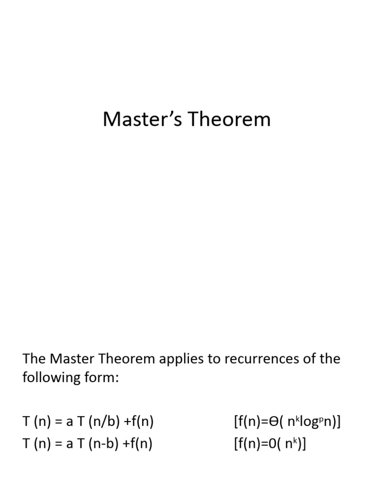 05 - Master's - Theorem | PDF | Mathematical Objects | Computability Theory