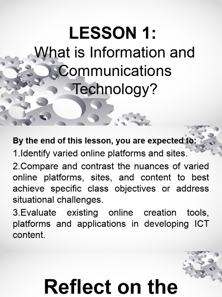 Lesson 1 Empowerment Technologies | PDF | World Wide Web | Internet & Web