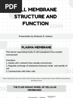 Plasma Membrane Presentation | PDF | Cell Membrane | Cell (Biology)