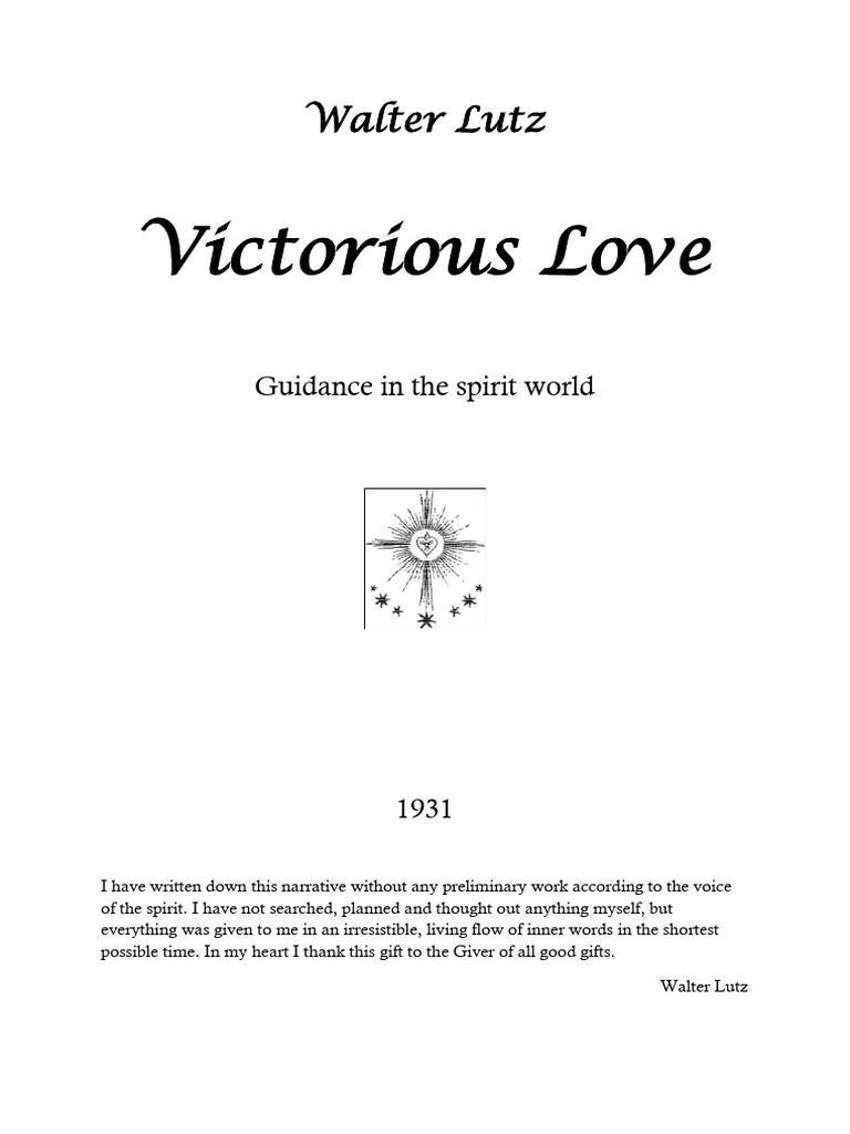 Victorious Love - Walter Lutz | PDF | Soul | Hell