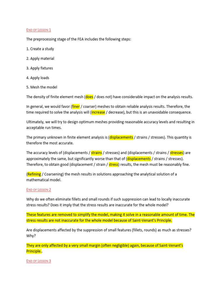 TRN Simulation Question Answers | Download Free PDF | Beam (Structure) | Finite Element Method