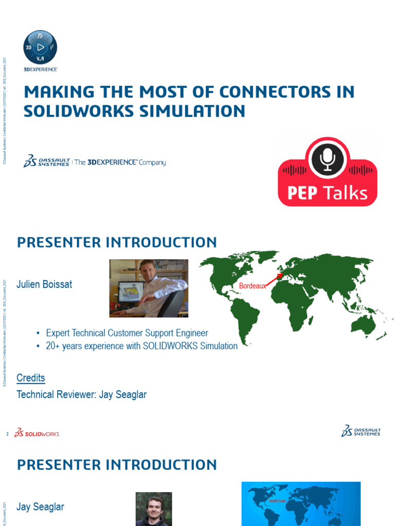 Making The Most of Connectors in SOLIDWORKS Simulation | PDF | Rotation Around A Fixed Axis ...