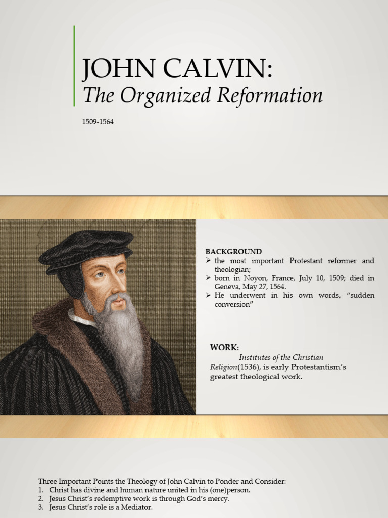 John Calvin: Key Theological Insights | PDF