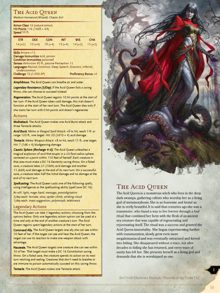 Acid Queen | PDF | Role Playing Games