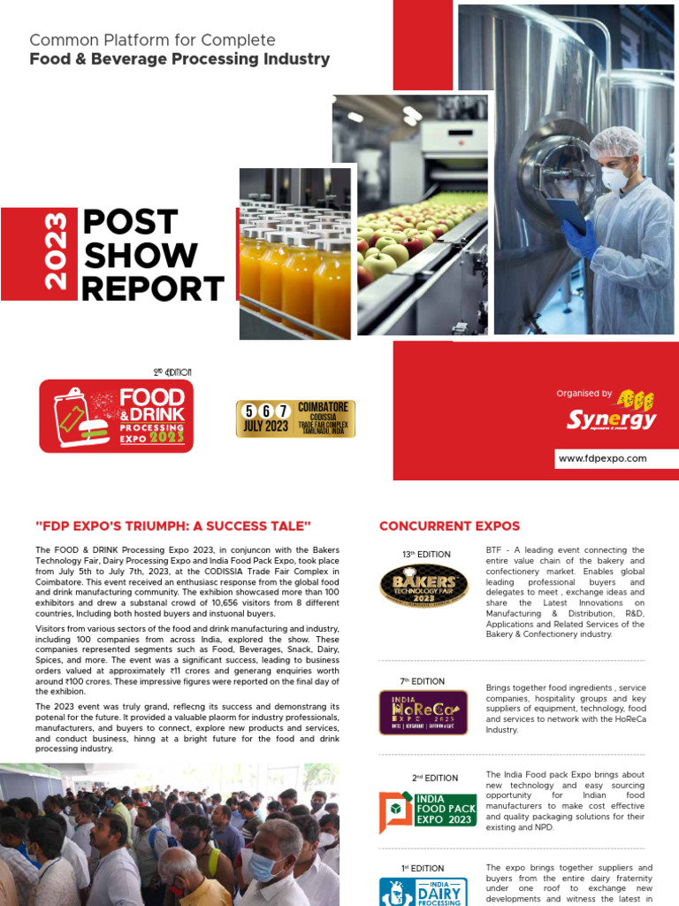 FDP Post Show Report-3 - 231024 - 172628 | PDF | Tamil Nadu | Economies